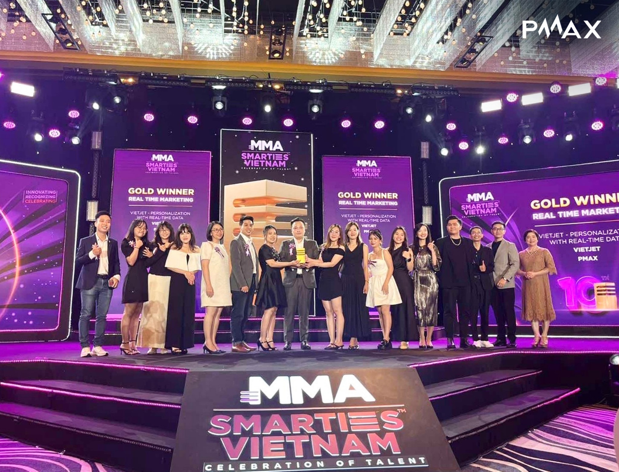 PMAX & Vietjet Air Triumph with 2 Gold Smarties Awards at MMA Smarties Award Vietnam 2023 - PMAX